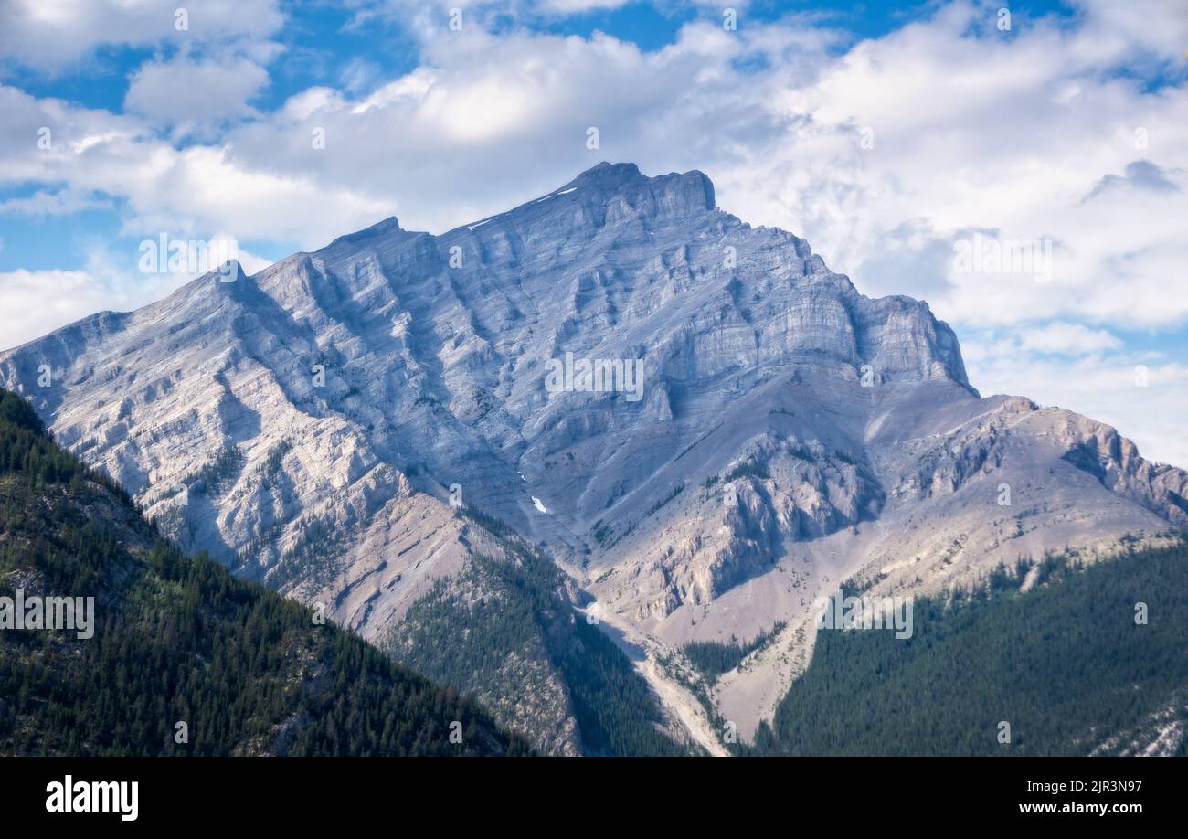 Cascade Mountain Banff Alberta Stock Photo - Alamy