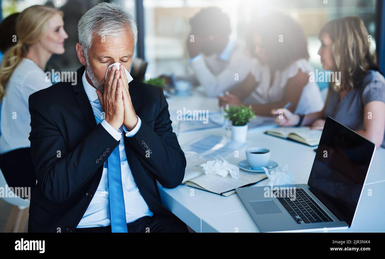 Sneeze office hi-res stock photography and images - Alamy