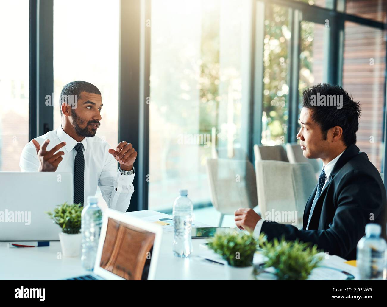 So heres what I was thinking...two businessmen having a discussion in ...