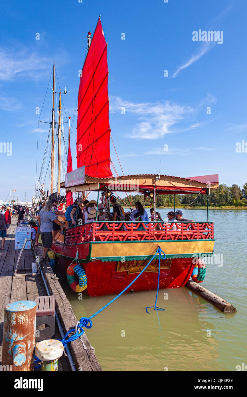 An authentic Hong-Kong Junk on display at the Steveston Maritime ...