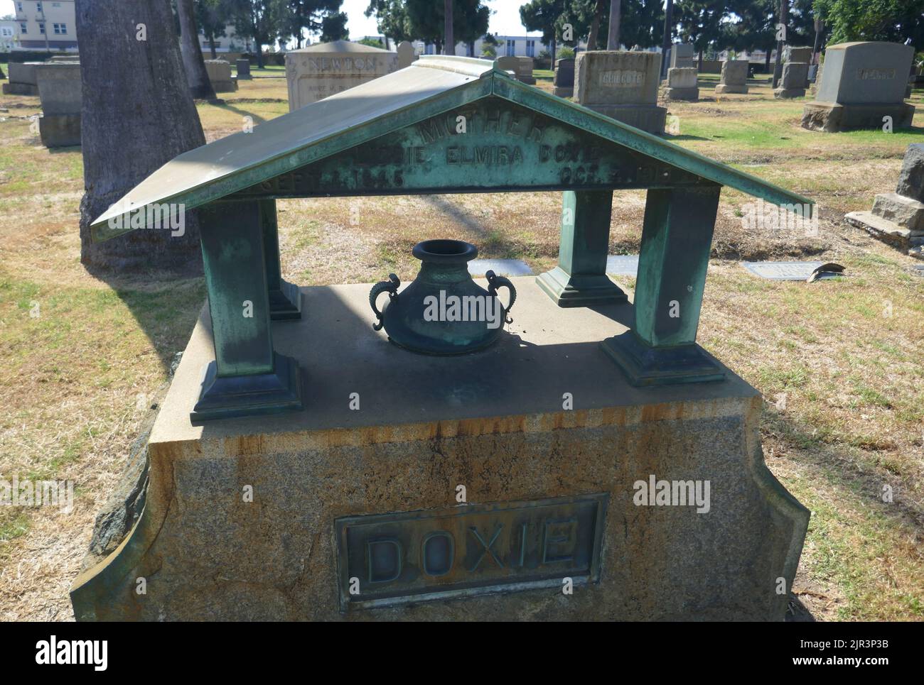 Inglewood, California, USA 19th August 2022 Inglewood Park Cemetery on ...