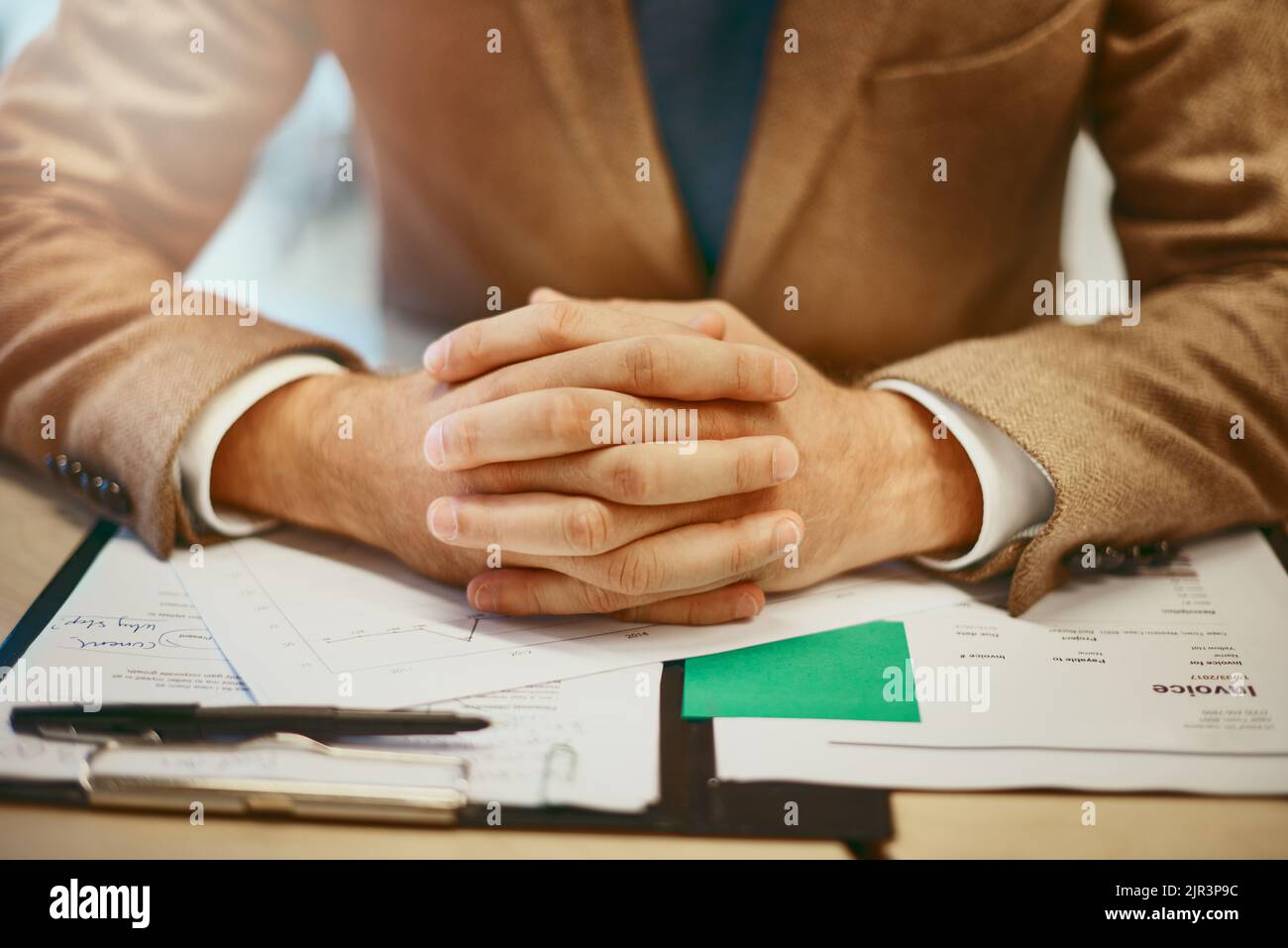 Showing composure in any situation. High angle shot of an ...