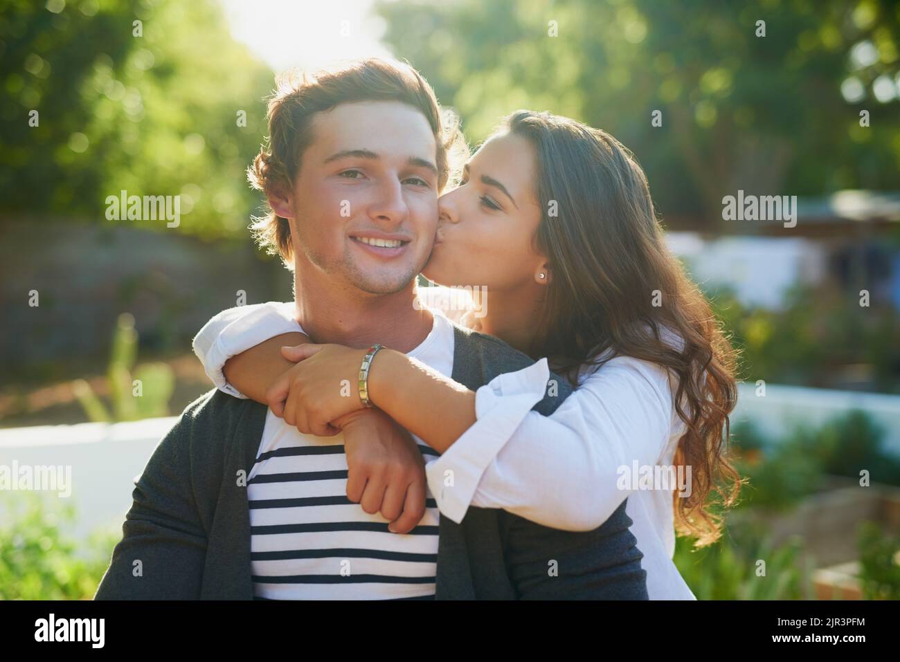 The perfect day with my perfect person. an affectionate young couple ...