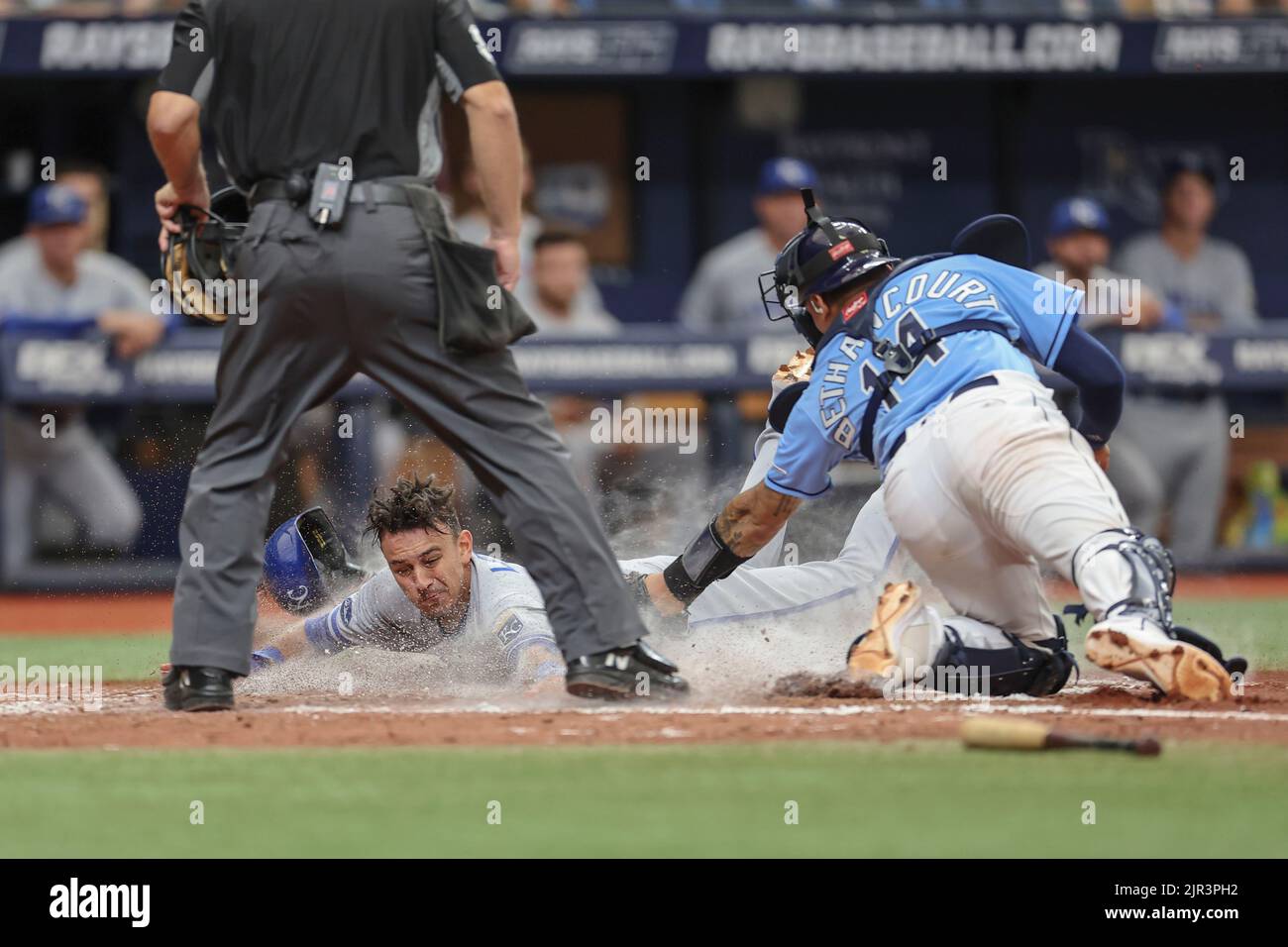 St. Petersburg, FL. USA; Kansas City Royals second baseman Nicky Lopez ...
