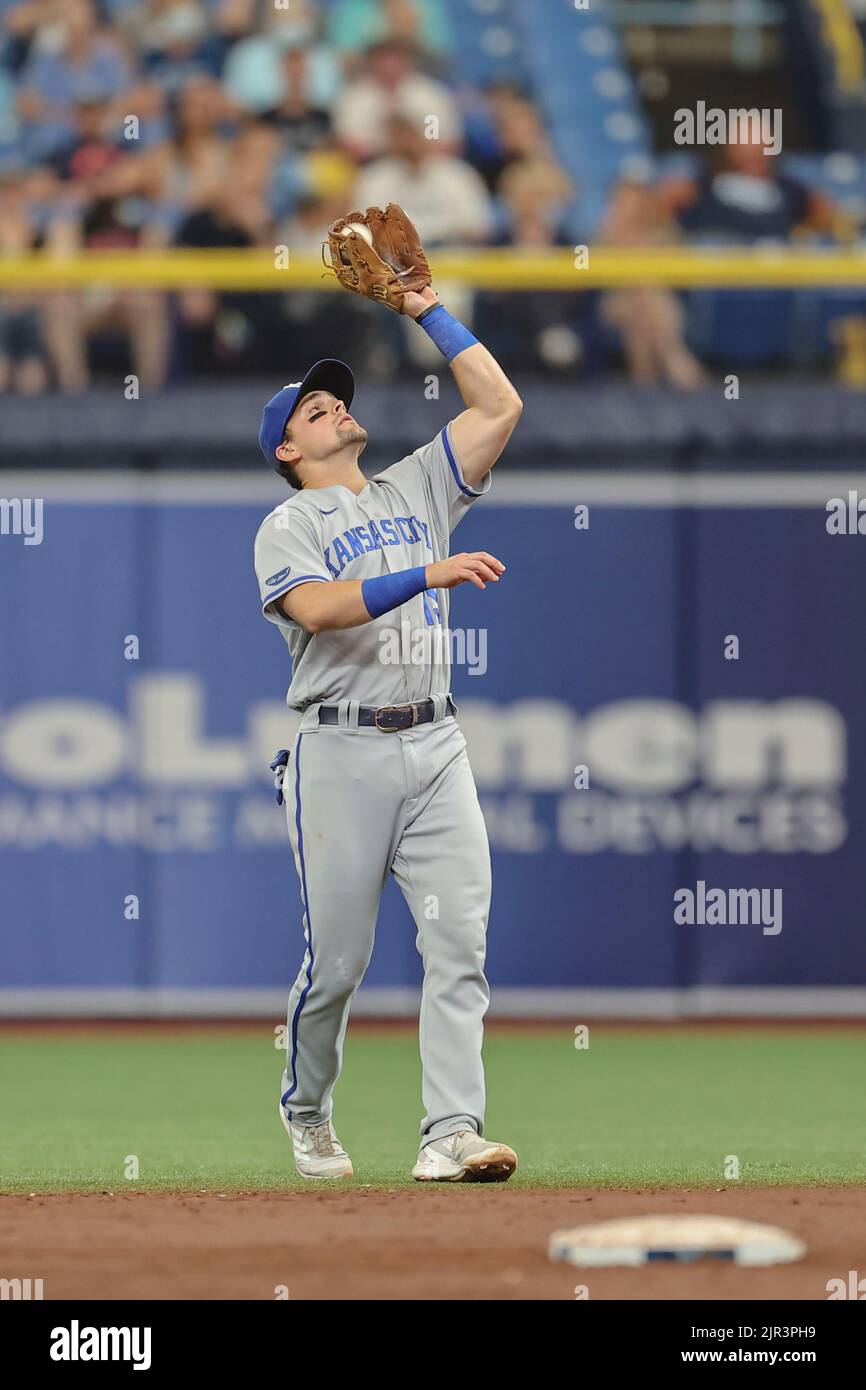 St. Petersburg, FL. USA; Kansas City Royals second baseman Michael ...