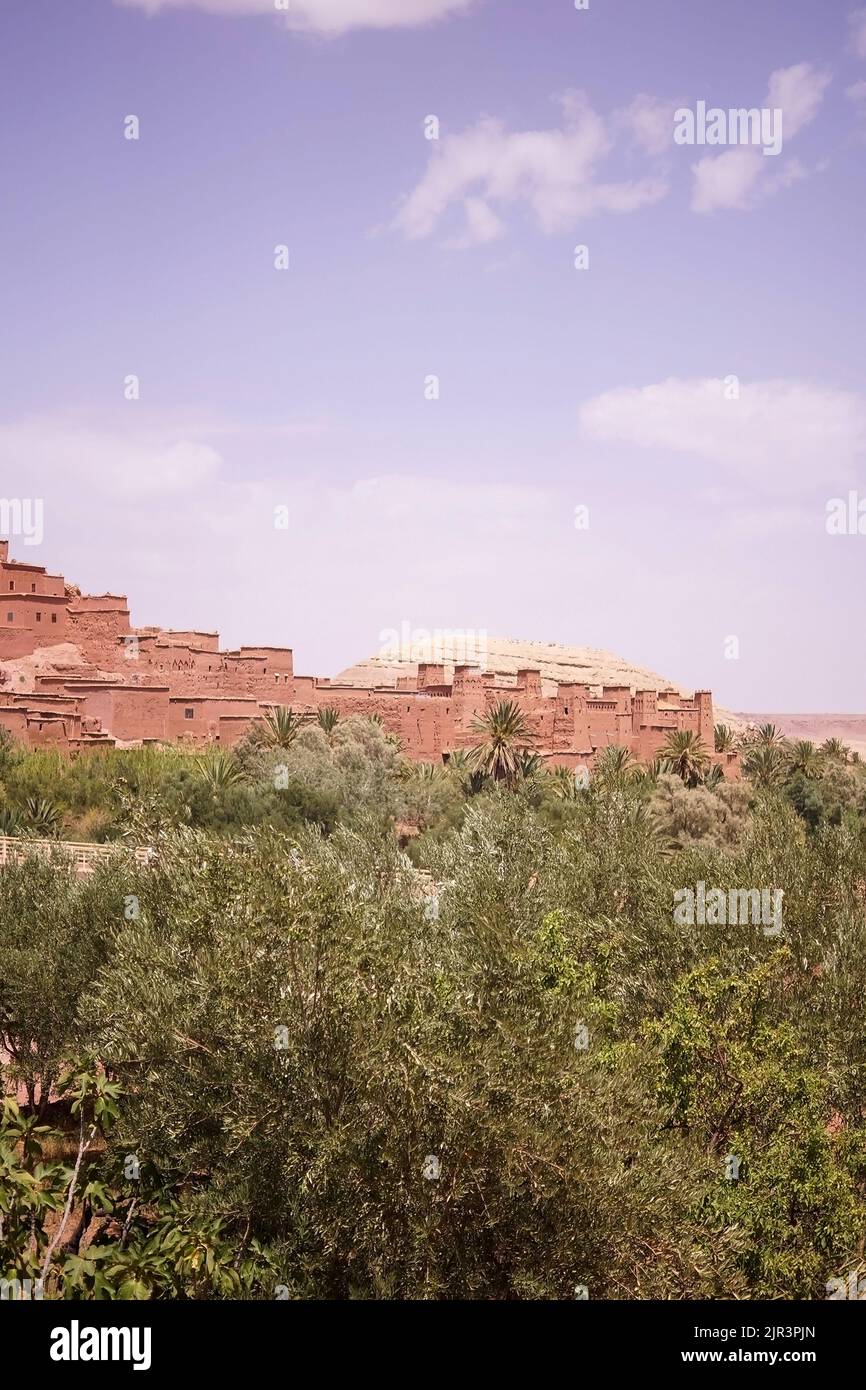 House in tinghir, traditional house of clay and straw. Earth house with ...