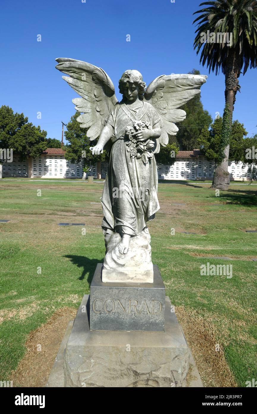 Inglewood, California, USA 19th August 2022 Angel Statue at Inglewood ...