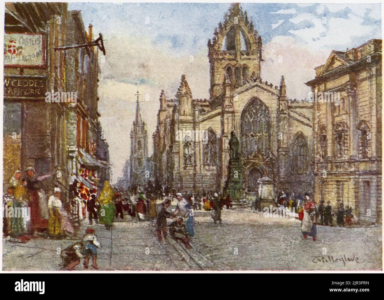 The Church of St Giles, Edinburgh, Scotland, circa 1920, from the ...