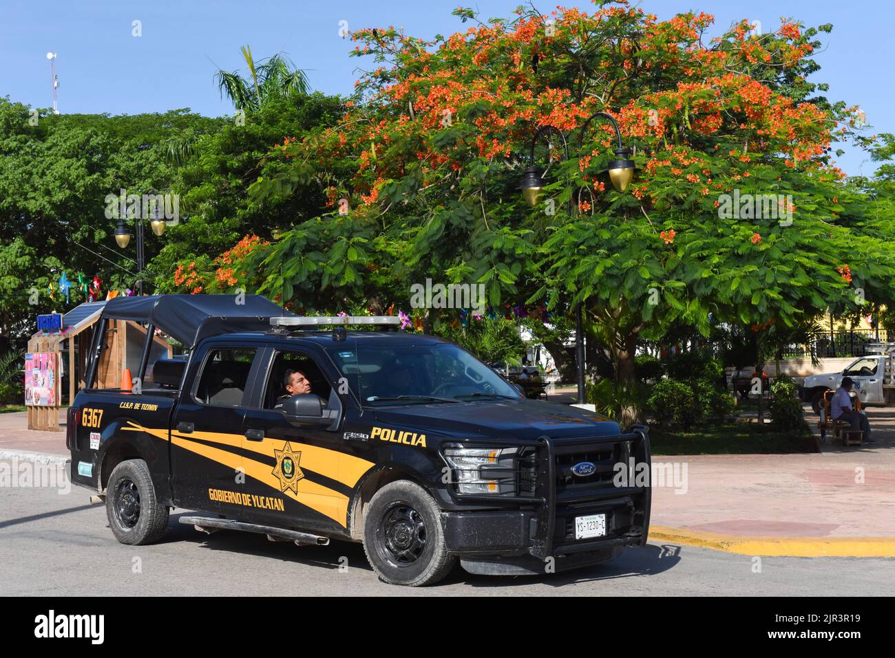 Police patrol, Tizimin Yucatan Mexico Stock Photo - Alamy
