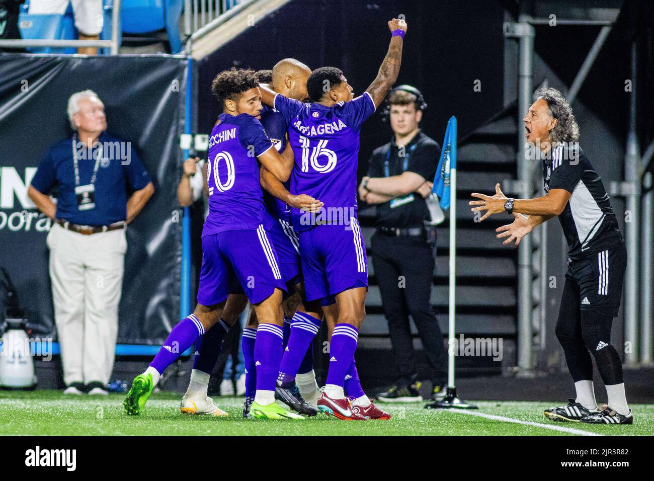 August 21, 2022: Orlando City forward Nicholas Gioacchini (20) and ...