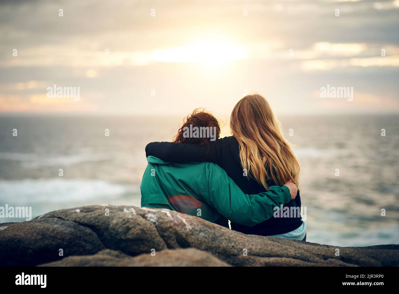 We embrace each other as we embrace nature. unrecognizable female ...