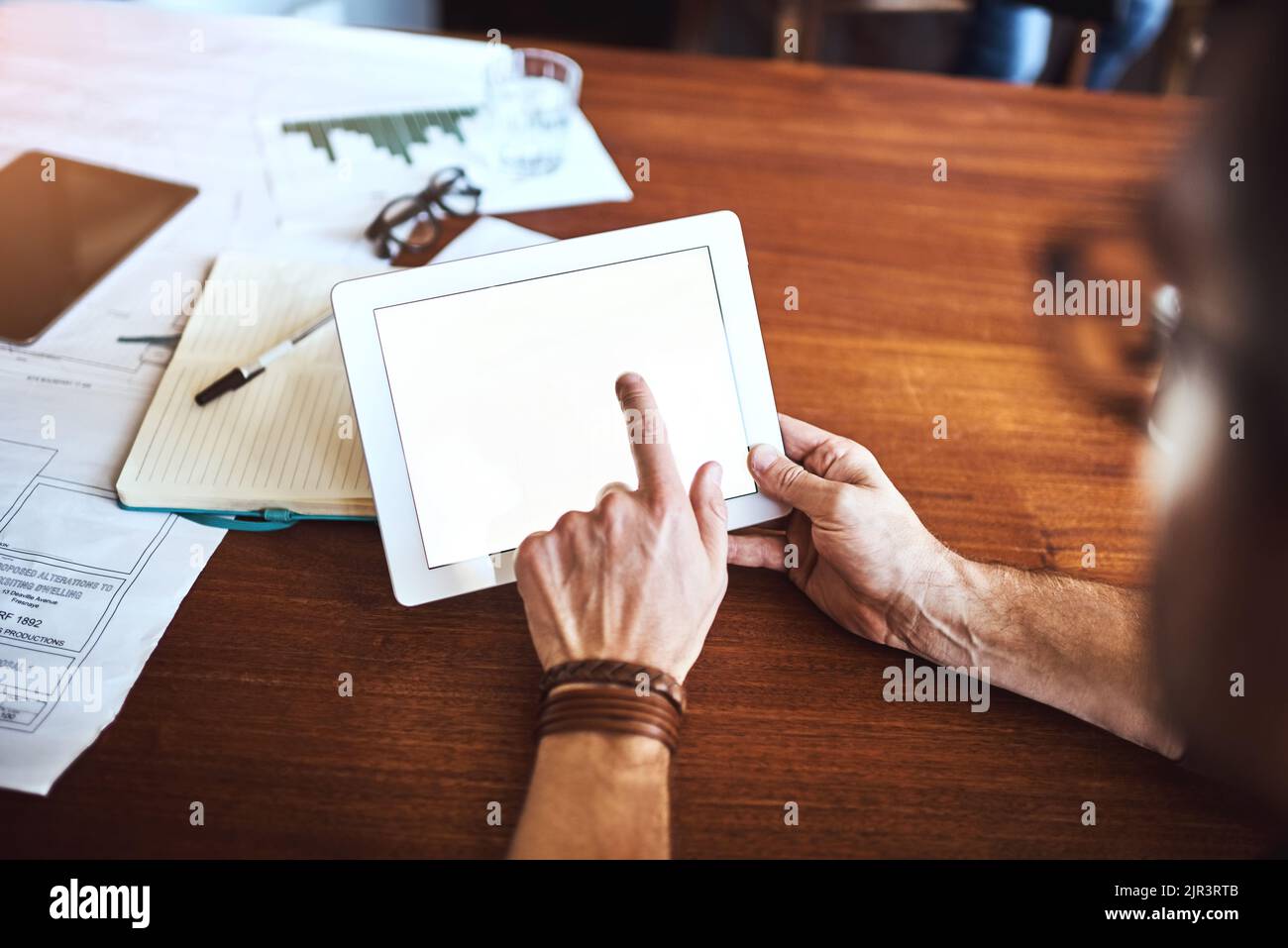 Monitoring customer purchasing trends and interests. an unrecognizable ...