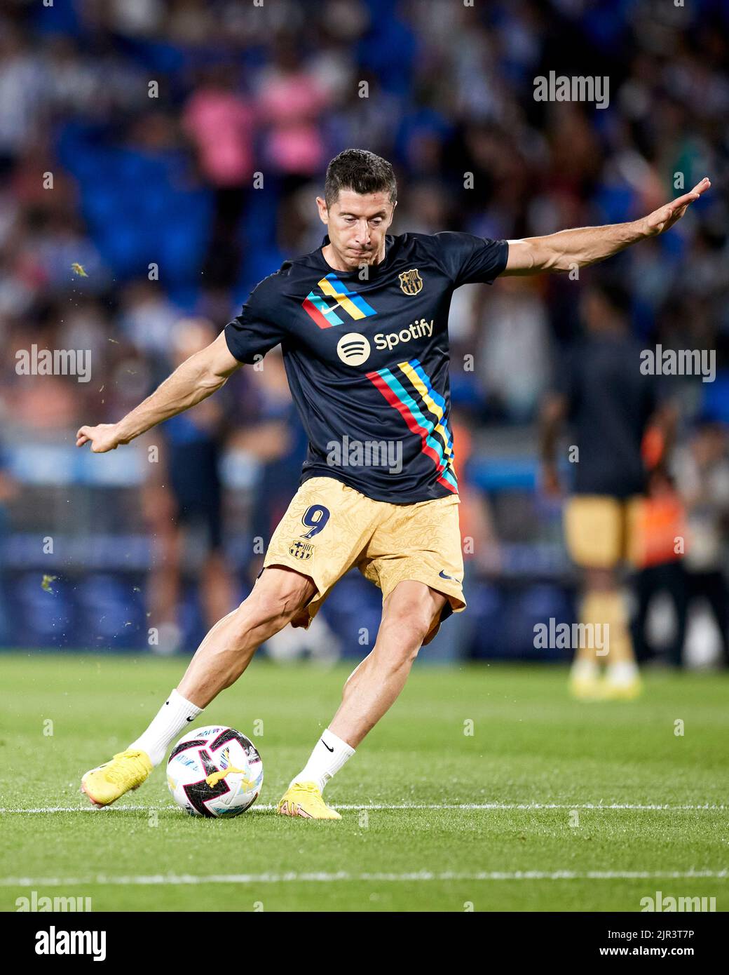 SAN SEBASTIAN, SPAIN - AUGUST 21: Robert Lewandowski of FC Barcelona in ...