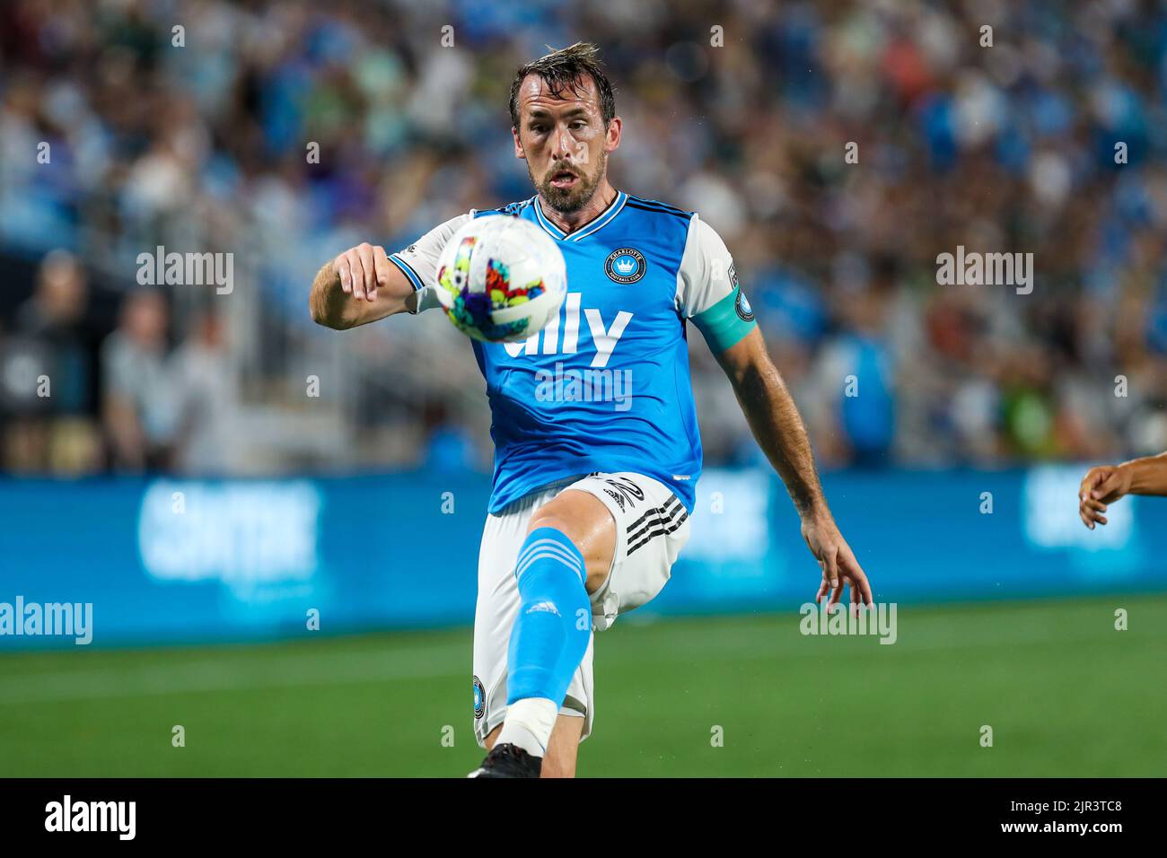 CHARLOTTE, NC - AUGUST 21: Christian Fuchs (22) of Charlotte FC ...
