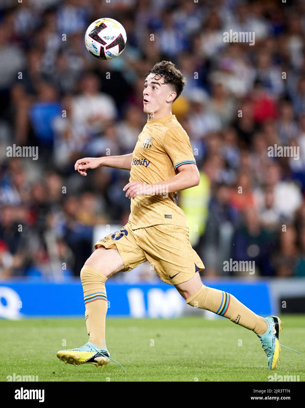 SAN SEBASTIAN, SPAIN - AUGUST 21: Pablo Martin Paez Gavira Gavi of FC ...