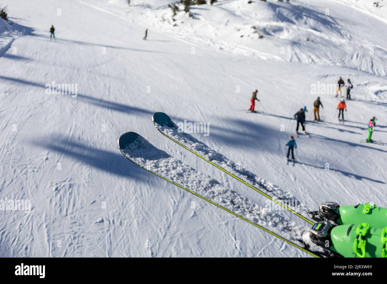 Slope covered with snow hi-res stock photography and images - Alamy
