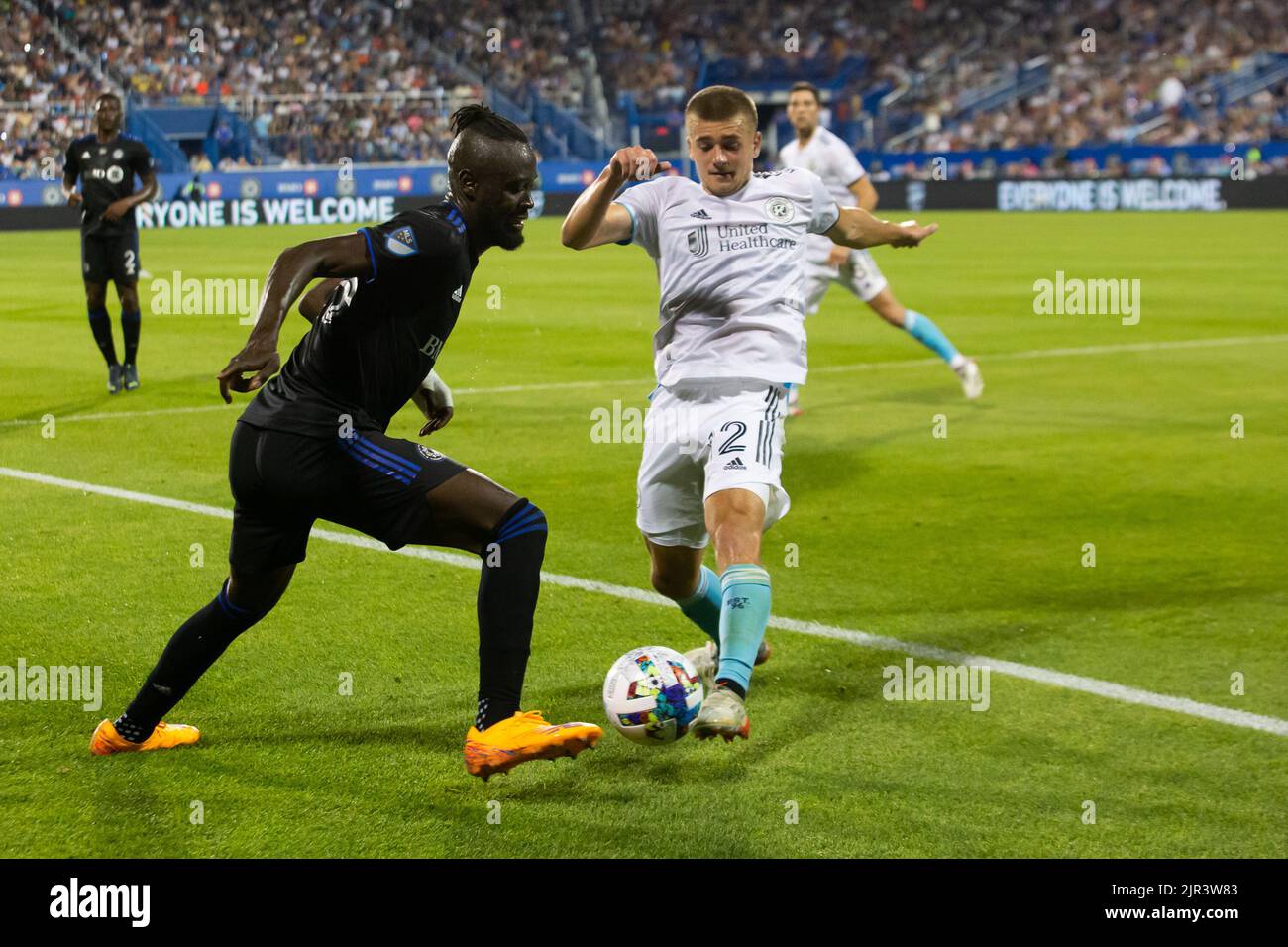 August 20, 2022: CF Montreal forward Kei Kamara (23) attempts to get ...