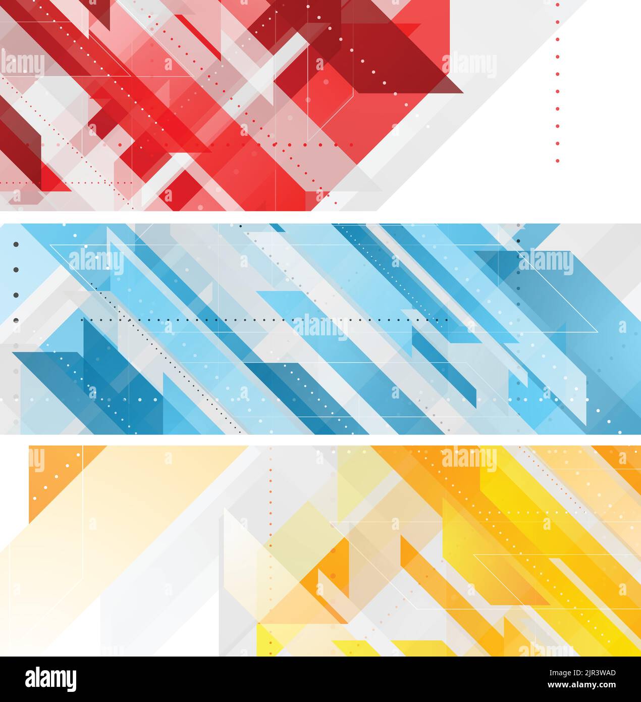 Bright technology geometric abstract minimal banners. Vector ...