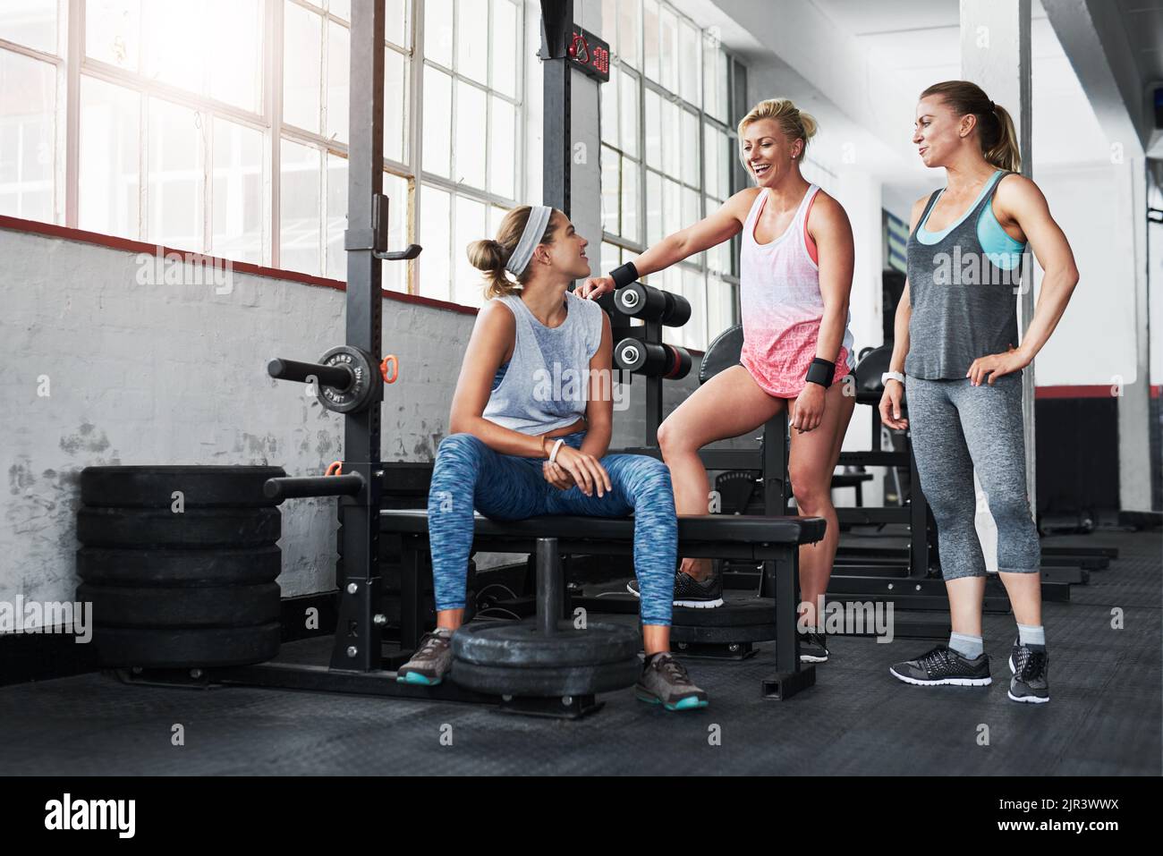 They kill their workouts when they train as a group. a group of young ...