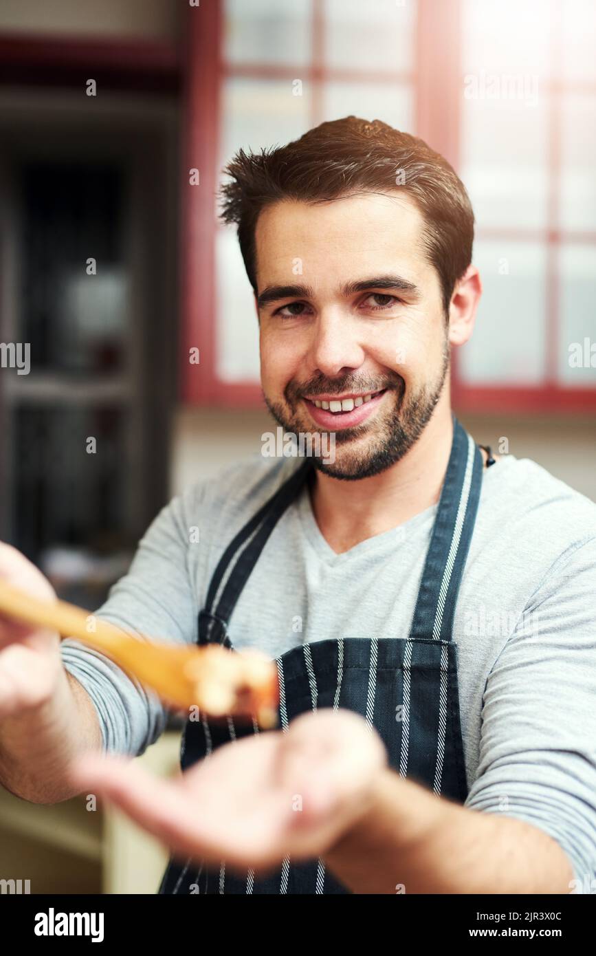 I need a second opinion. Cropped portrait of a handsome young man ...