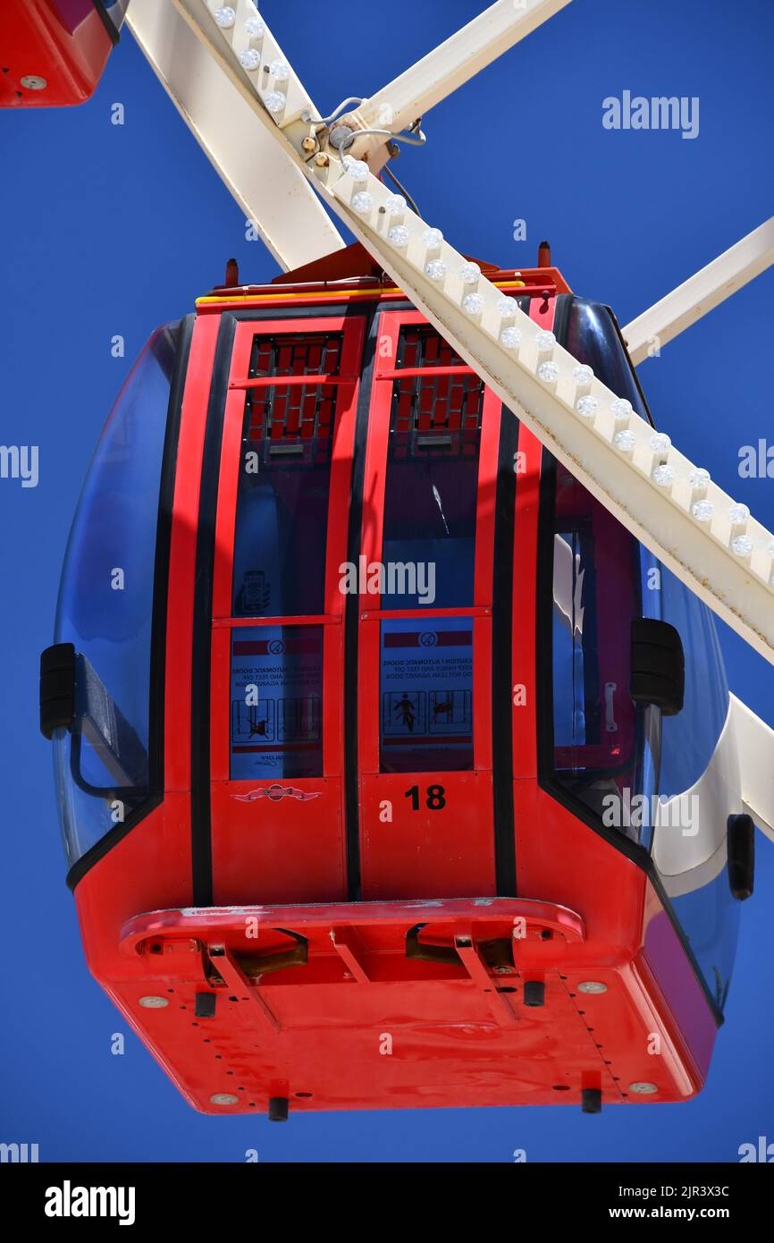 Fremantle red big wheel carriage Stock Photo - Alamy