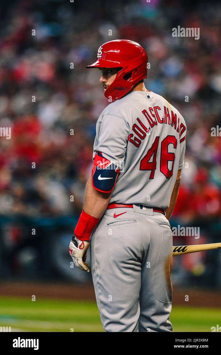 St. Louis Cardinals first baseman Paul Goldschmidt (46) stands in the ...