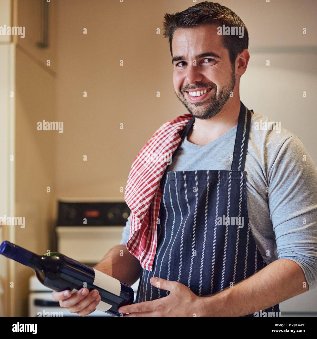 Wine bottle drinking home hi-res stock photography and images - Alamy