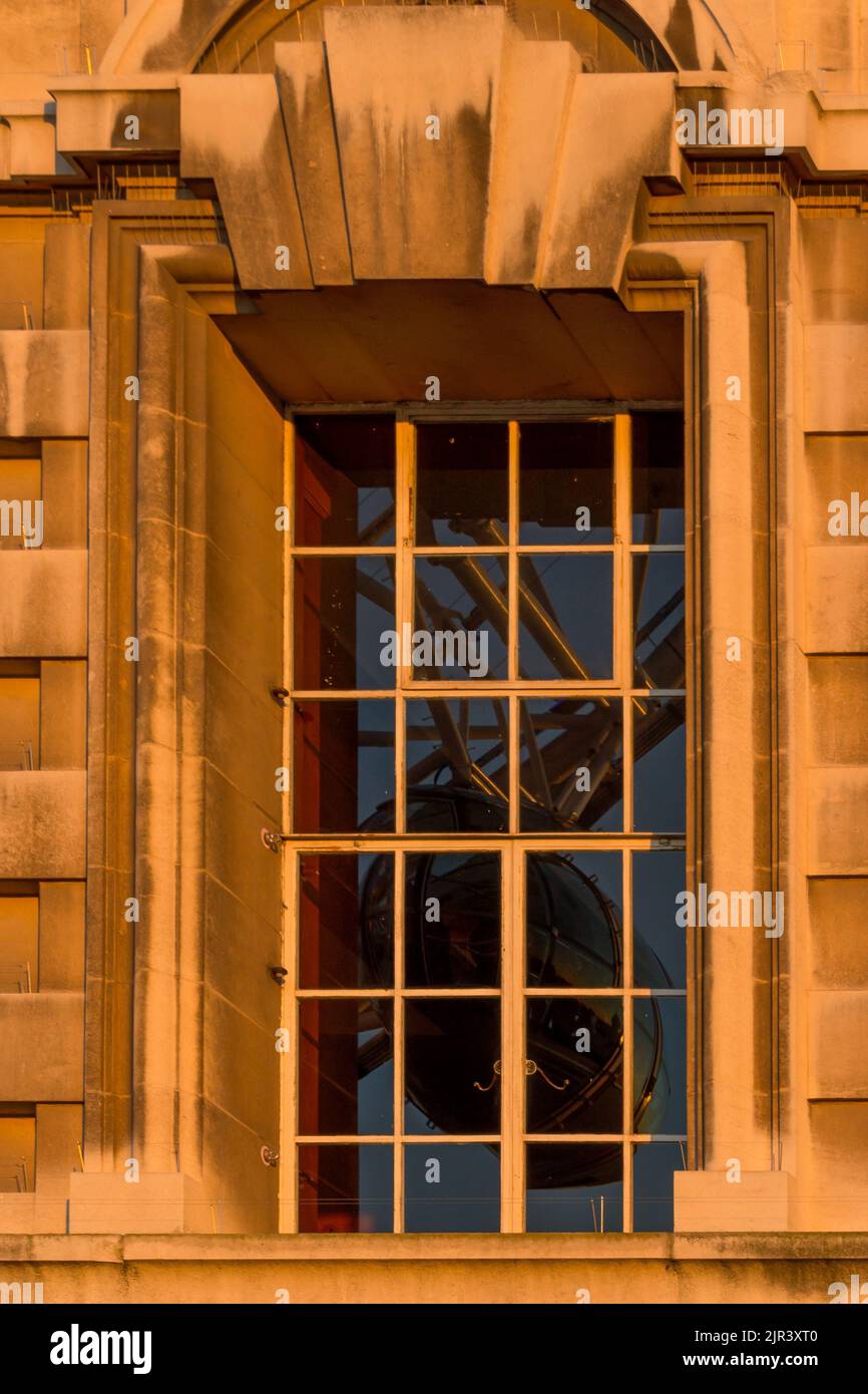 A glass window of the house with a sunset raise Stock Photo - Alamy