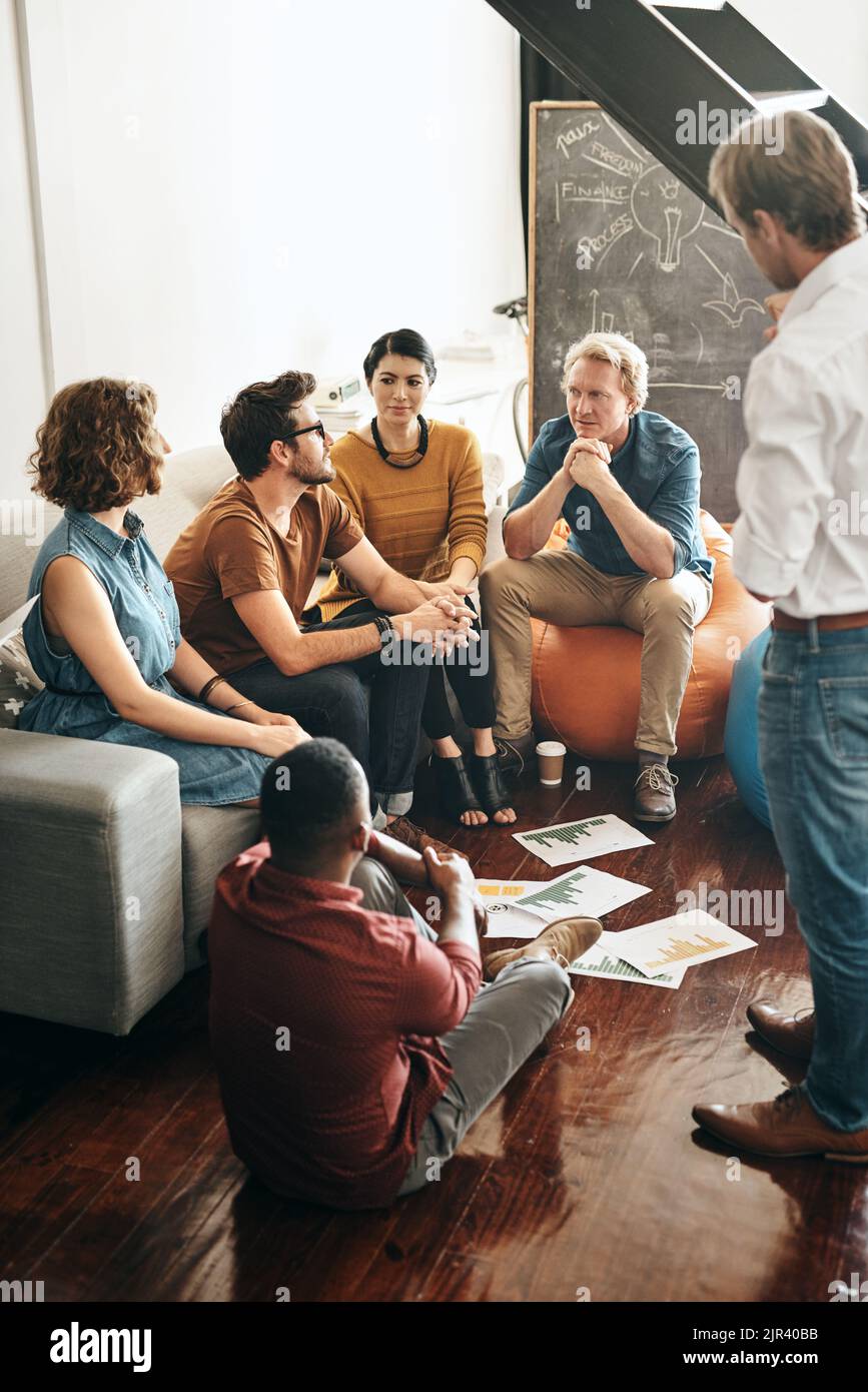 Sharing their contributions as a team. a diverse group of designers ...