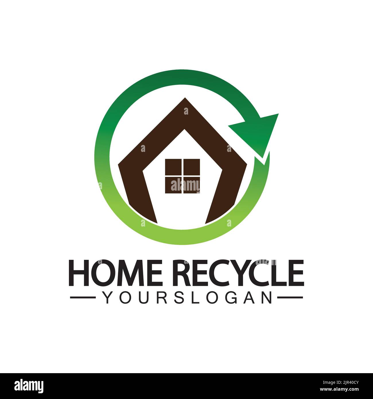 House home recycle logo icon vector illustration design Stock Vector ...