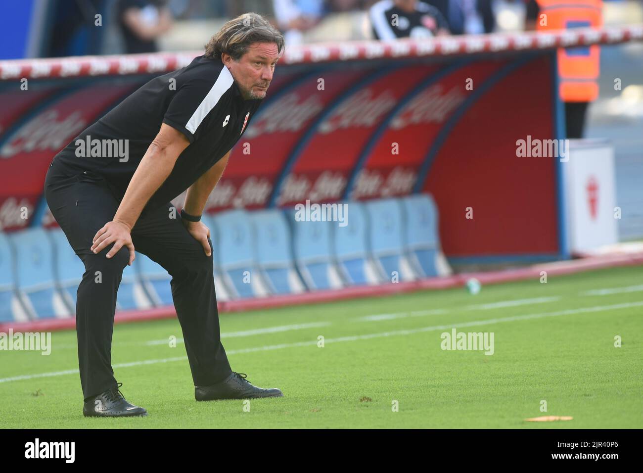 Naples, Italy. 21st Aug, 2022. Coach Giovanni Stroppa ( AC Monza ...