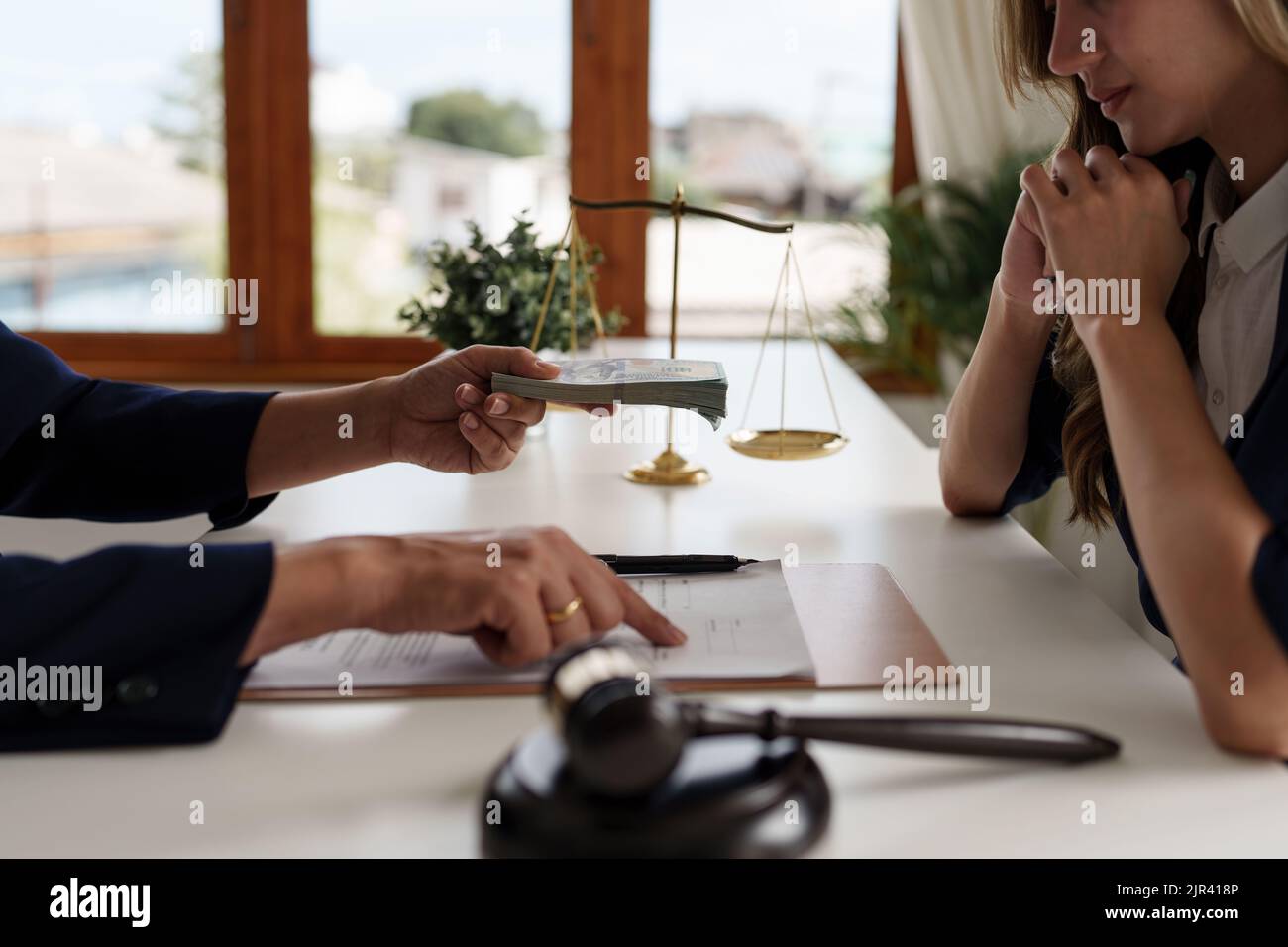 Business person offer of black money in exchange for a permit in the ...