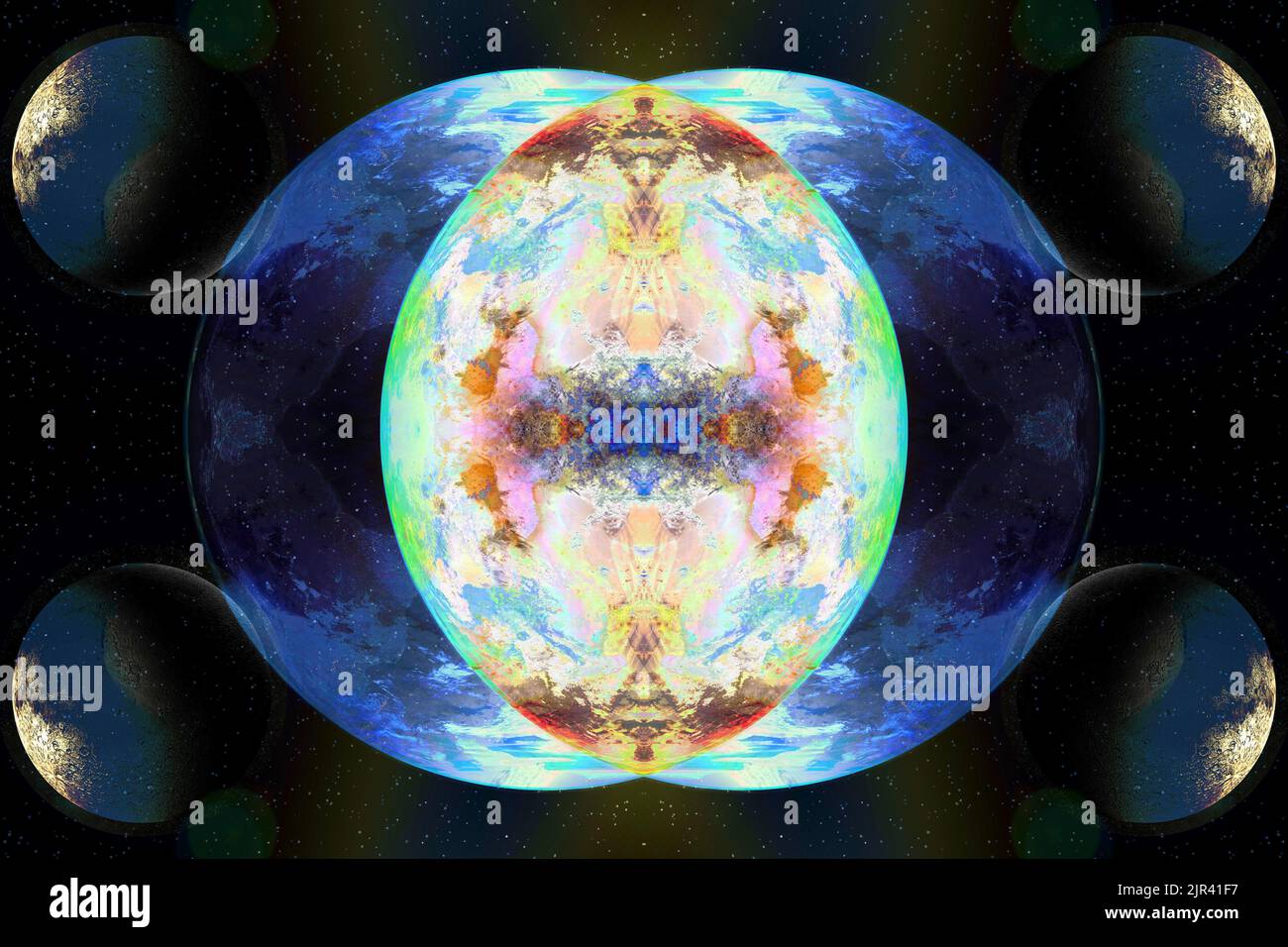 Wallpaper outer space illustration hi-res stock photography and images ...