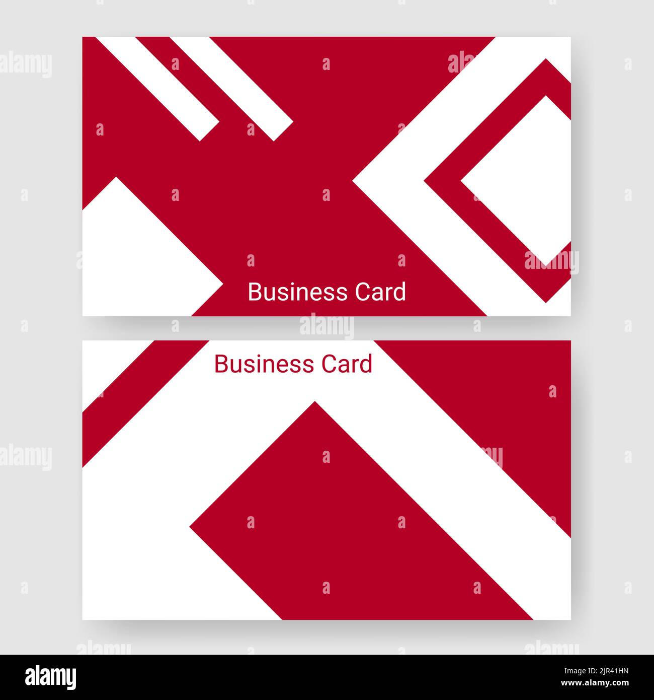 business card name template red Stock Vector Image & Art - Alamy