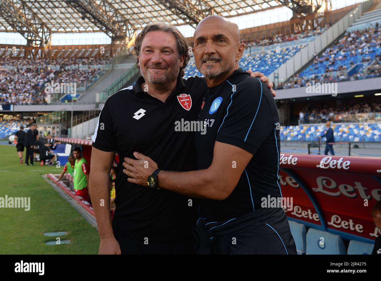 Coach Giovanni Stroppa ( AC Monza) and Coach Luciano Spaletti (SSC ...