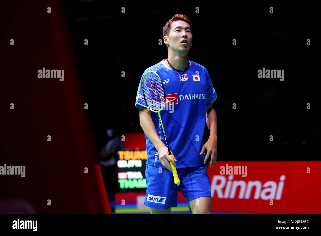 Tokyo, Japan. 22nd Aug, 2022. Kanta Tsuneyama (JPN) Badminton : TotalEnergies BWF World ...