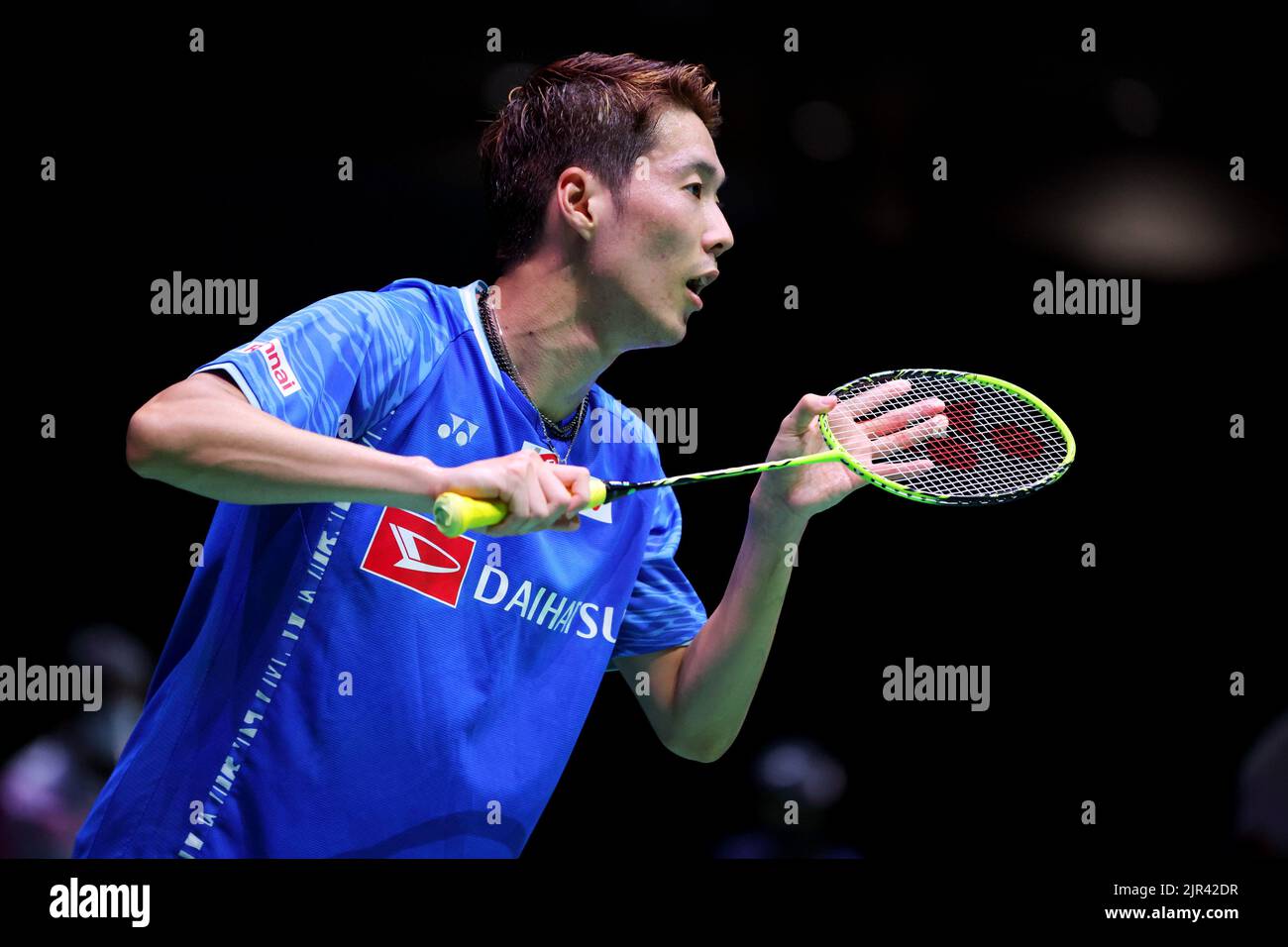 Tokyo, Japan. 22nd Aug, 2022. Kanta Tsuneyama (JPN) Badminton ...