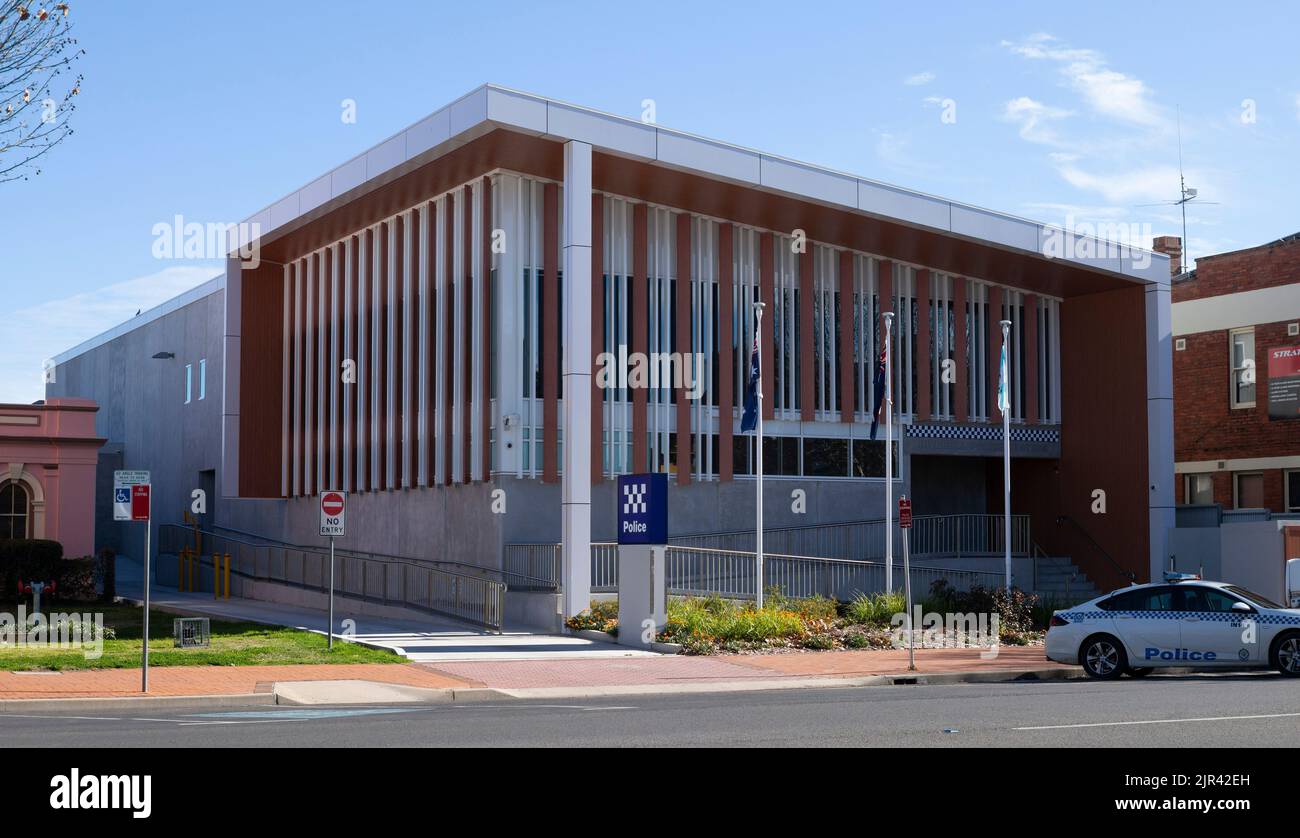 The new Inverell Police Station, adjacent to the historic pink ...