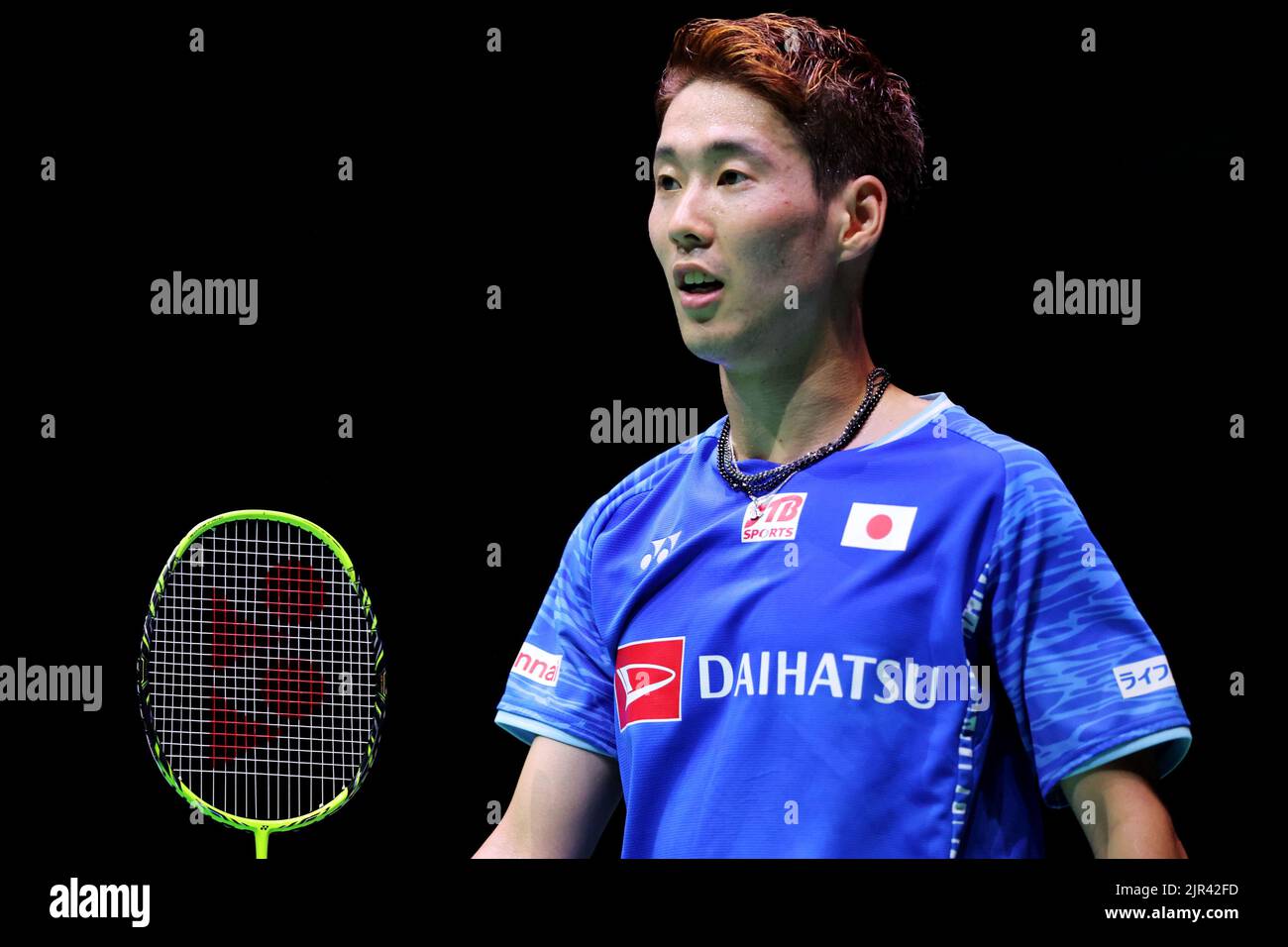 Tokyo, Japan. 22nd Aug, 2022. Kanta Tsuneyama (JPN) Badminton ...
