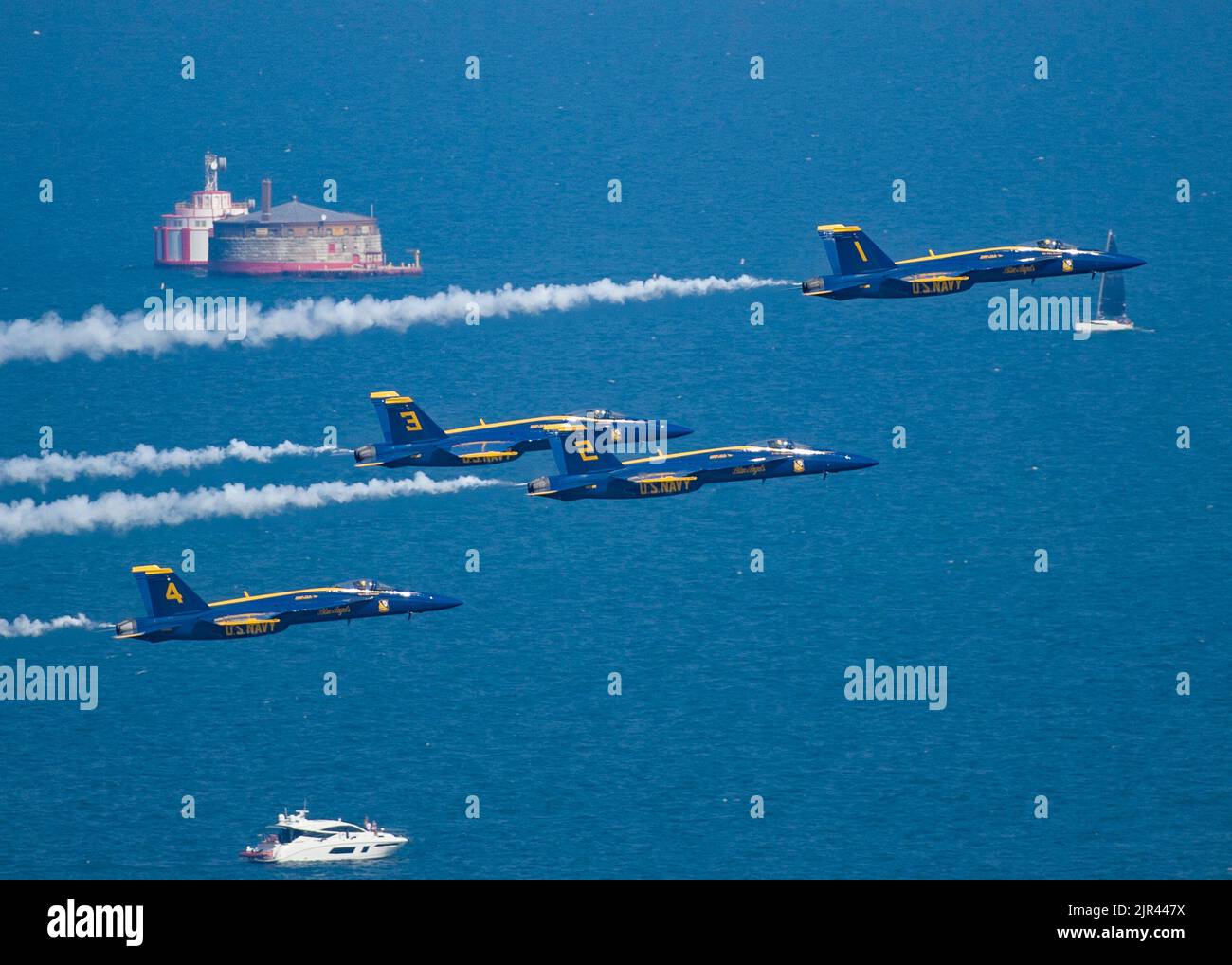 Chicago, Illinois, U.S. - August 21, 2022: Members of the U.S. Navy ...