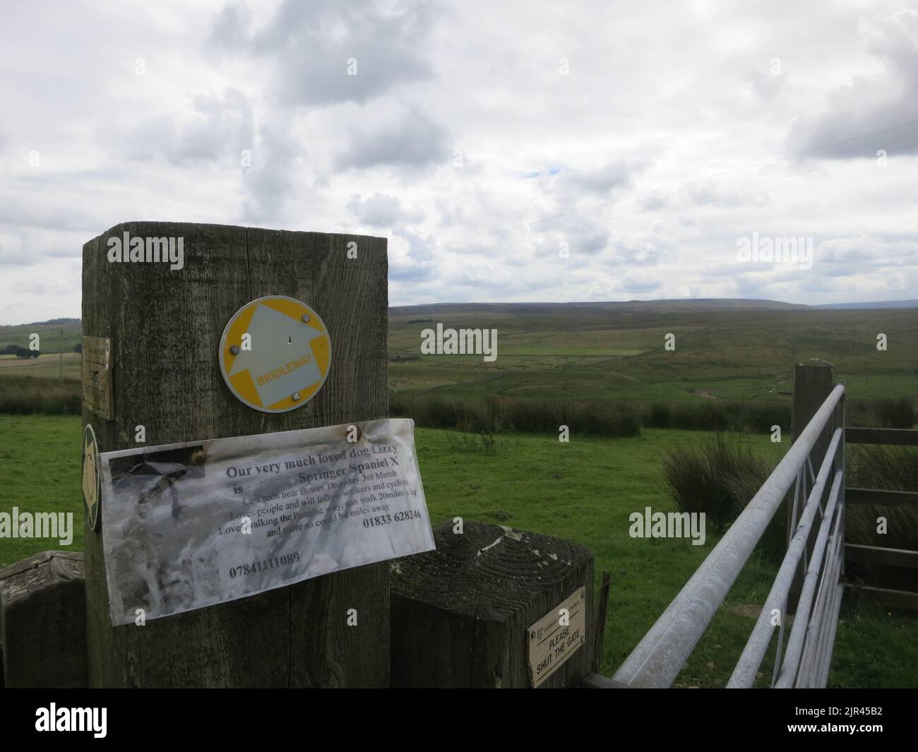 The Pennine Way National Trail Long-distance hiking trail. England. UK ...