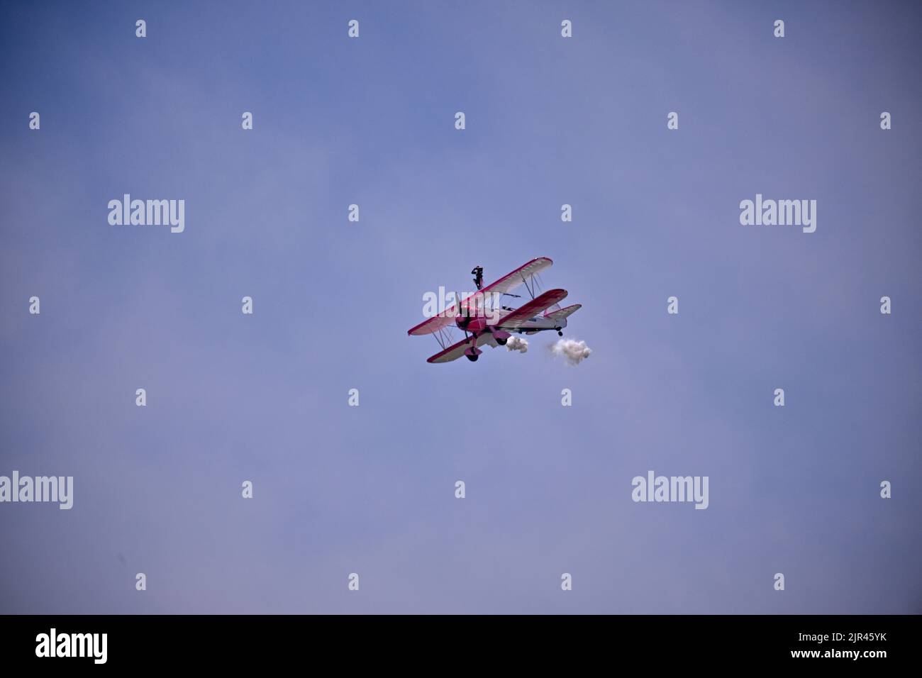 Wing Walking demonstration by Danielle and Emiliano Del Buono during ...
