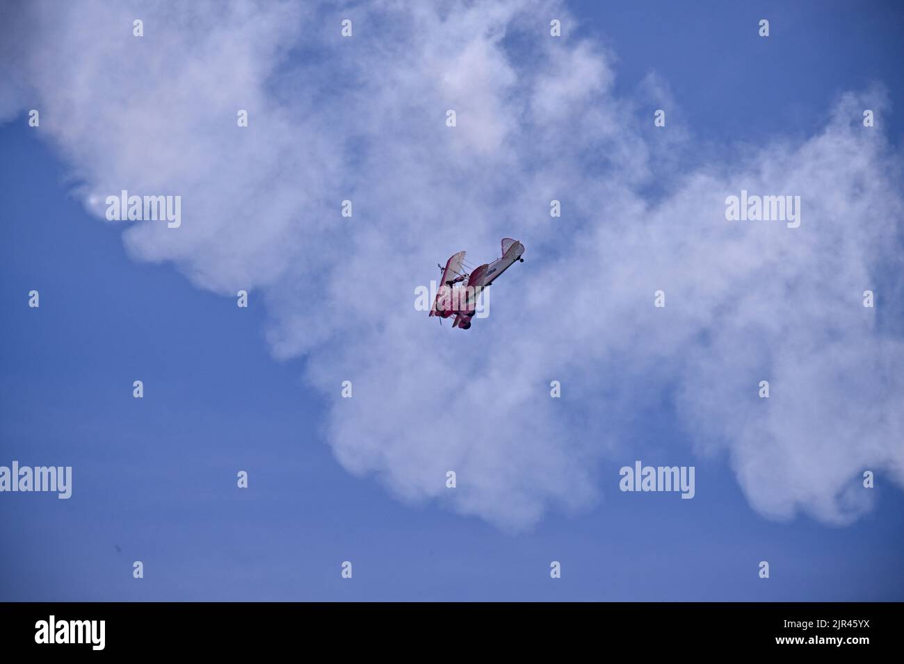 Wing Walking demonstration by Danielle and Emiliano Del Buono during ...