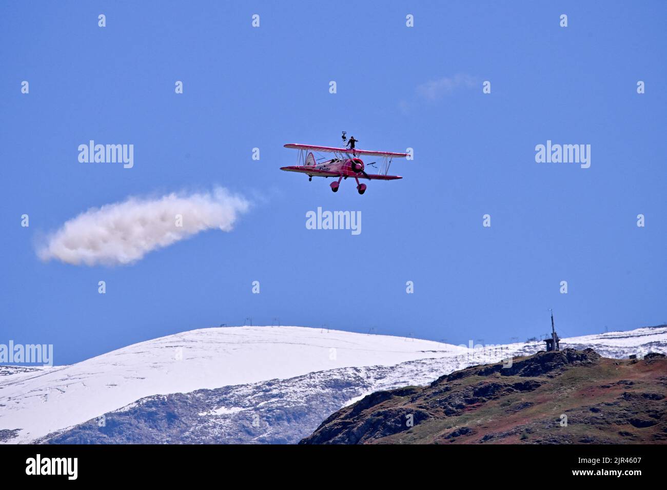 Wing Walking demonstration by Danielle and Emiliano Del Buono during ...