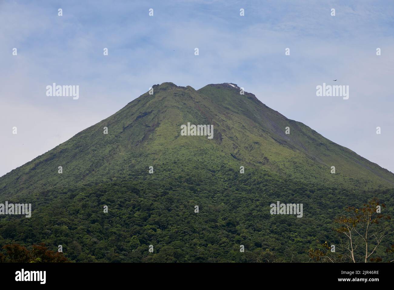 A natural view of the Arenal Volcano in La Fortuna, Costa Rica under a ...