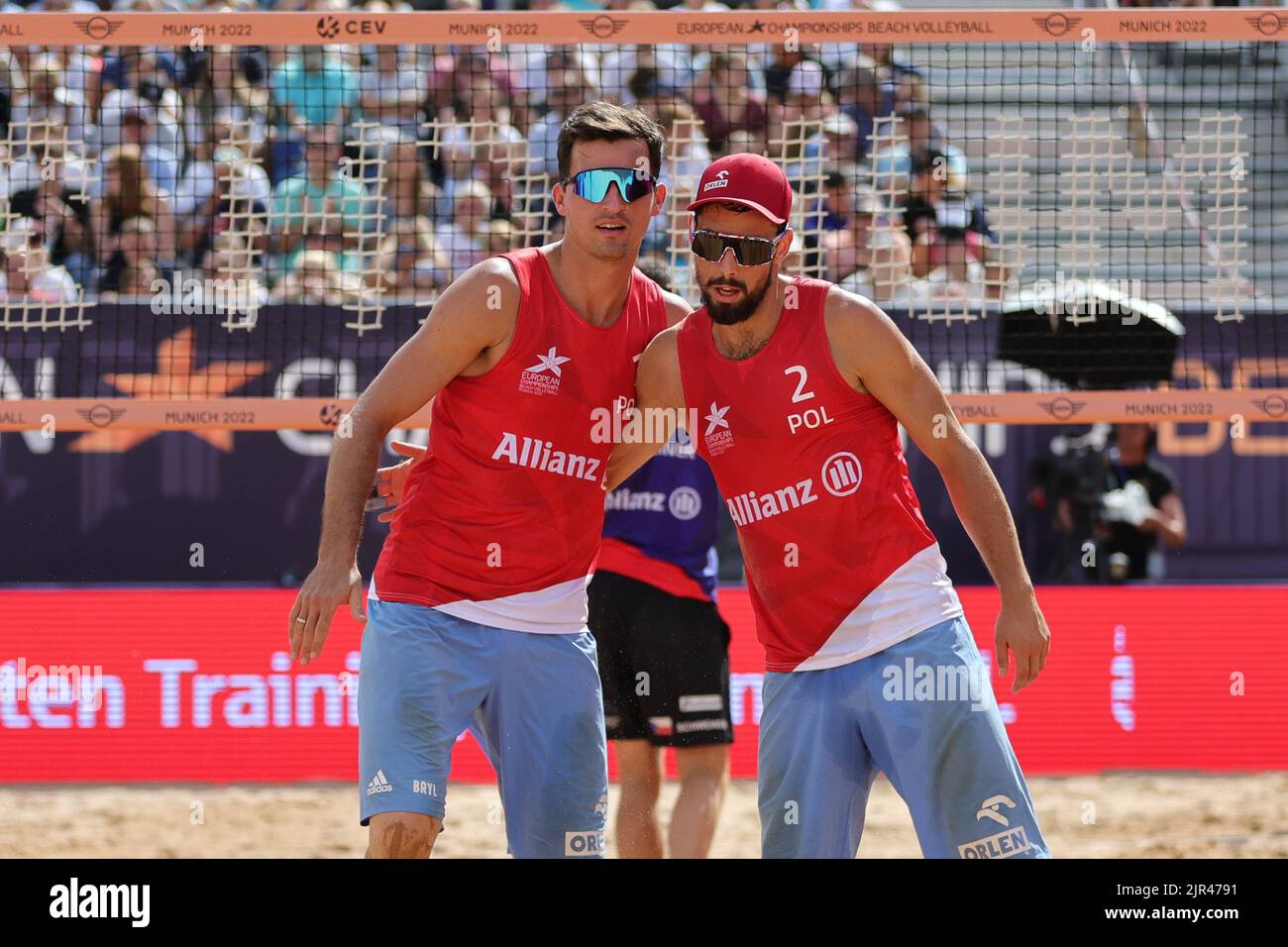 Munich, Germany. 21st Aug, 2022. Volleyball/Beach: European ...
