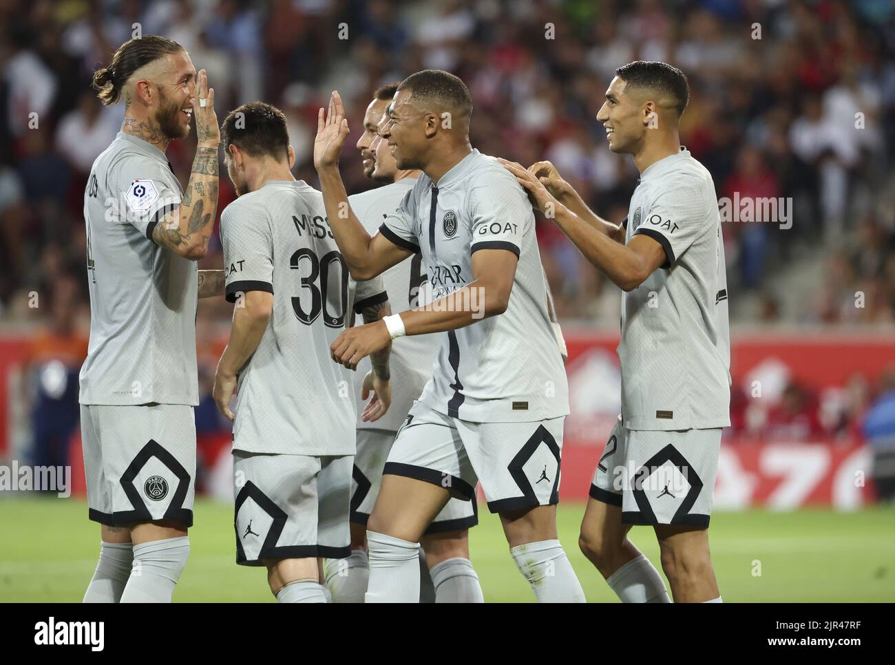 Hakimi messi neymar mbappe hi-res stock photography and images - Alamy