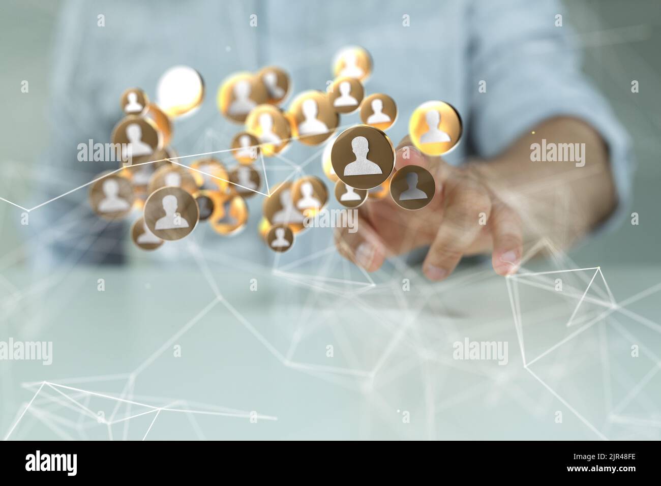 A Global digital connections with technology Stock Photo - Alamy
