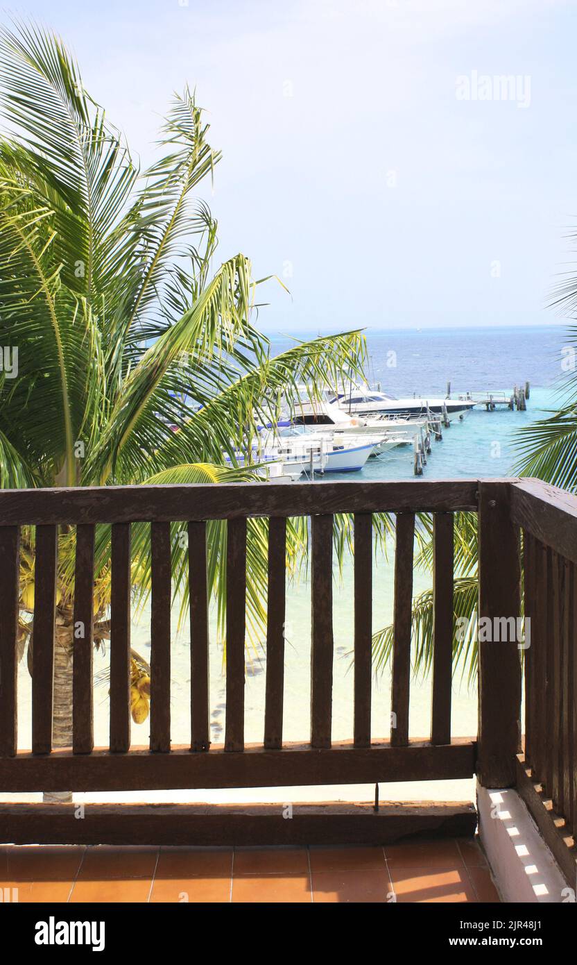 Sea view through veranda hi-res stock photography and images - Alamy