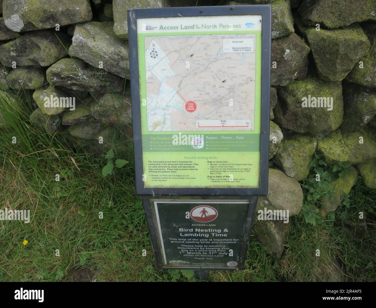 The Pennine Way National Trail Long-distance hiking trail. England. UK ...